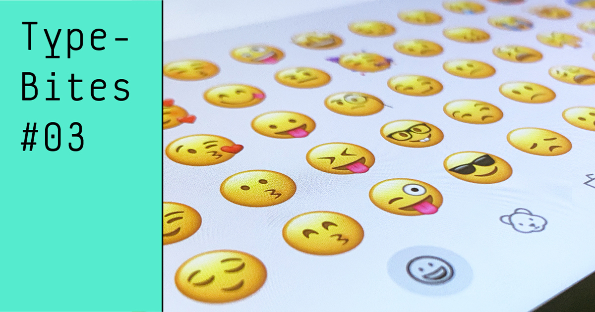 TypeBites #03 跨越文化的绘文字设计 – 3type